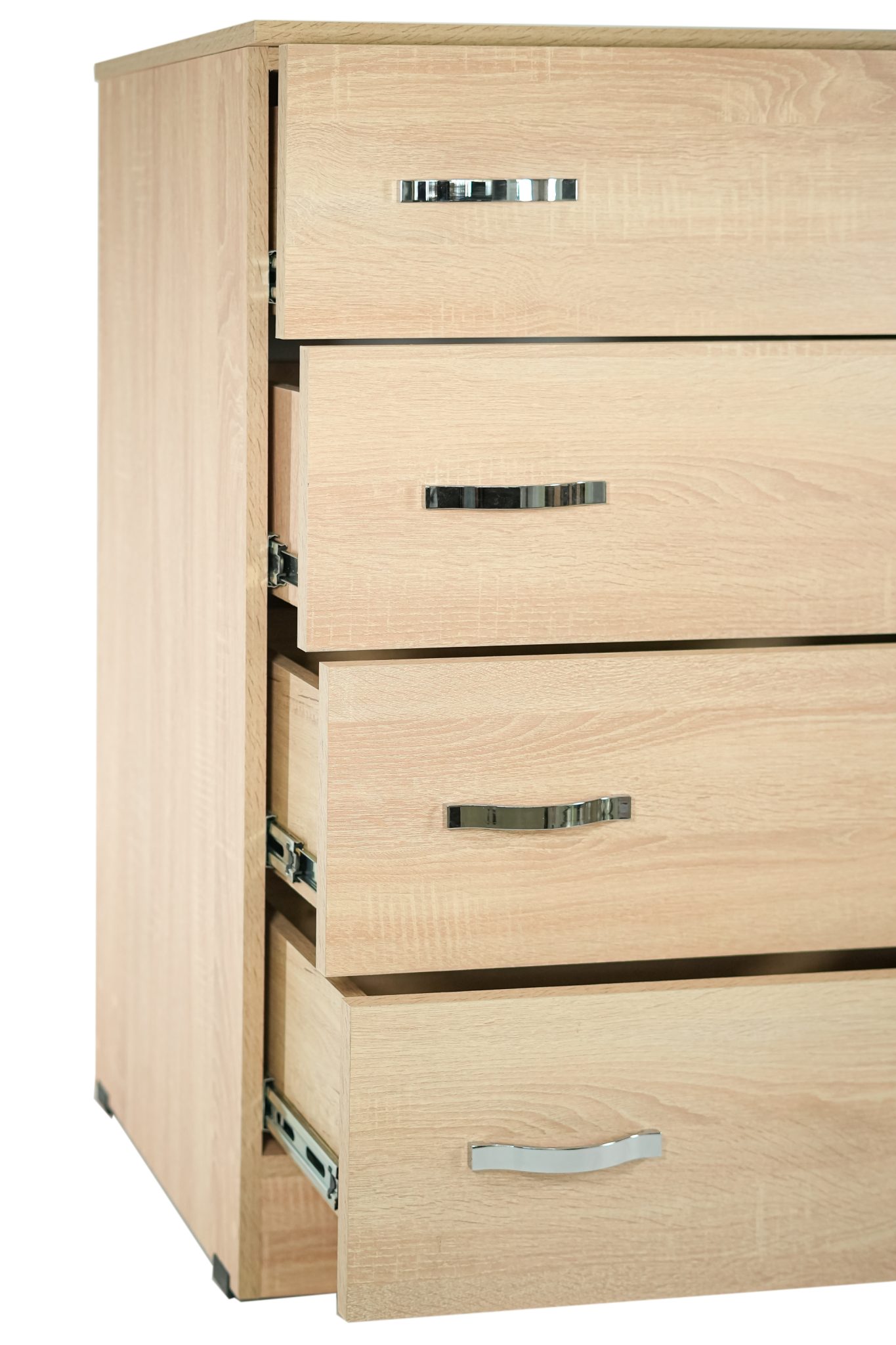 Comoda 4 Sertare Sonoma | Culoare Alba | Comanda acum